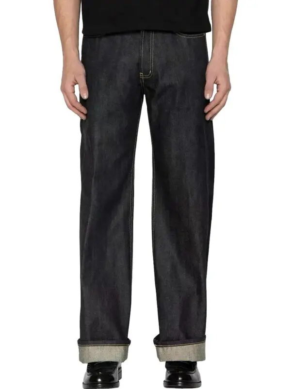 Naked & Famous Denim Guardian Ii Selvedge Straight-leg Jeans - Blue