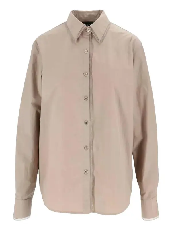 Fabiana Filippi Cotton Poplin Button-up Shirt - Neutrals