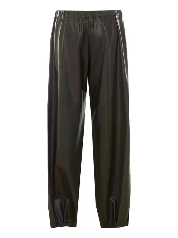 ANIYE BY Elasticated Faux-leather Track Pants - Brown