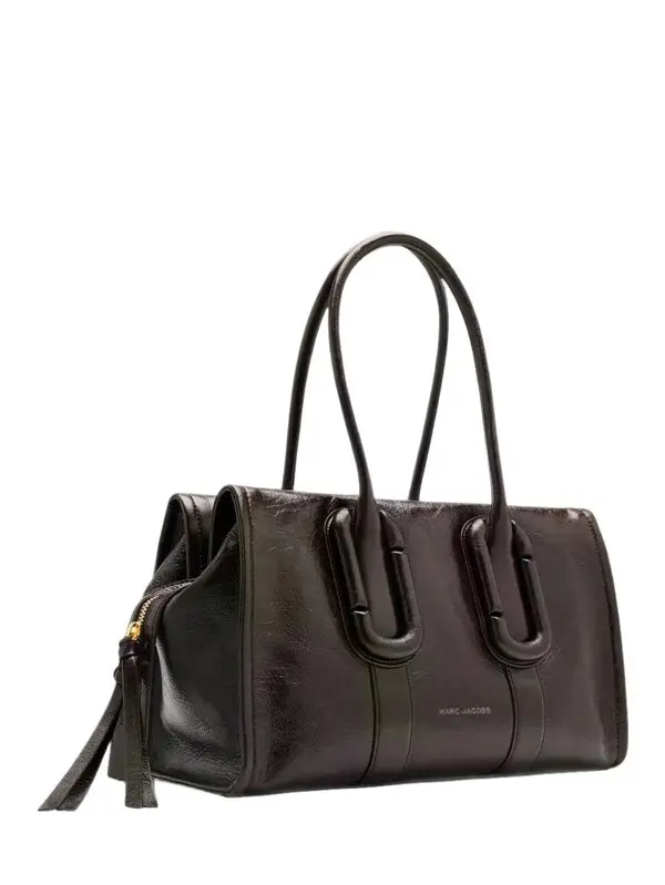 Marc Jacobs Babe City Tote In Crinkle Leather - Brown
