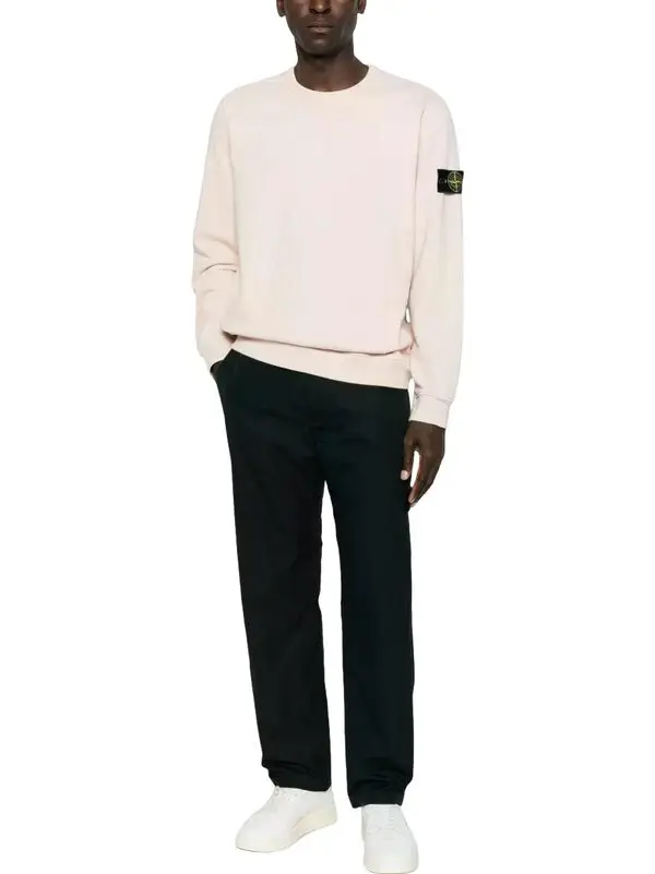 Stone Island Compass-patch Sweatshirt - Pink