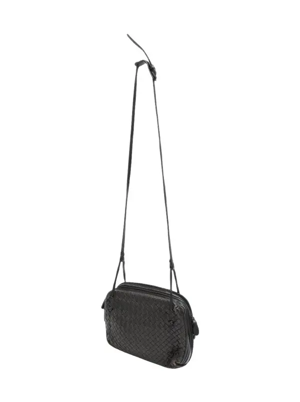 Bottega Veneta Nodini Intrecciato Crossbody Bag - Black