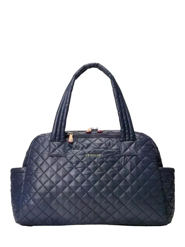 Mz Wallace Jimmy Deluxe Quilted Holdall - Blue