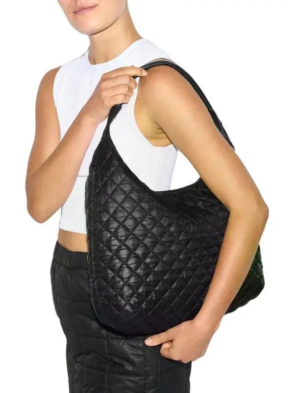 Mz Wallace Large Metro Quilted Shoulder Bag - Black