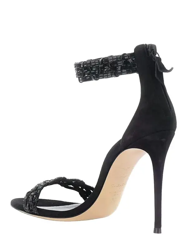 Casadei Beaded Sandals - Black