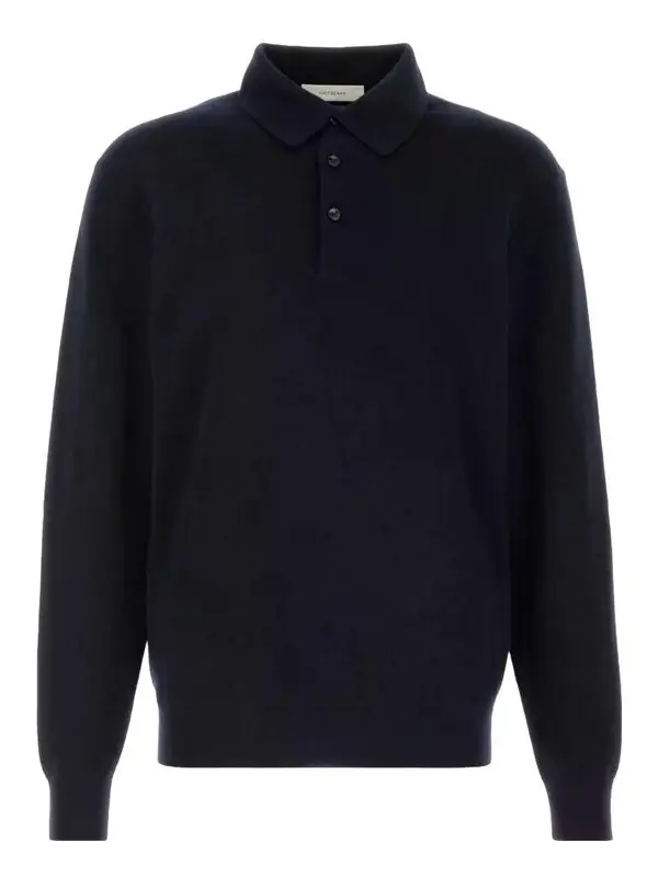 UMIT BENAN Long-sleeve Knitted Polo Shirt - Blue