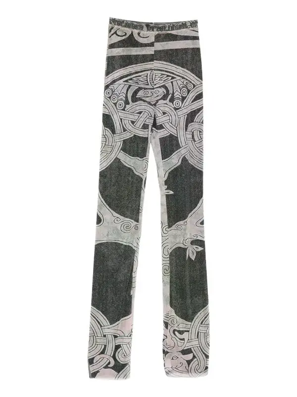 Ottolinger Tree Of Life Print Trousers - Black