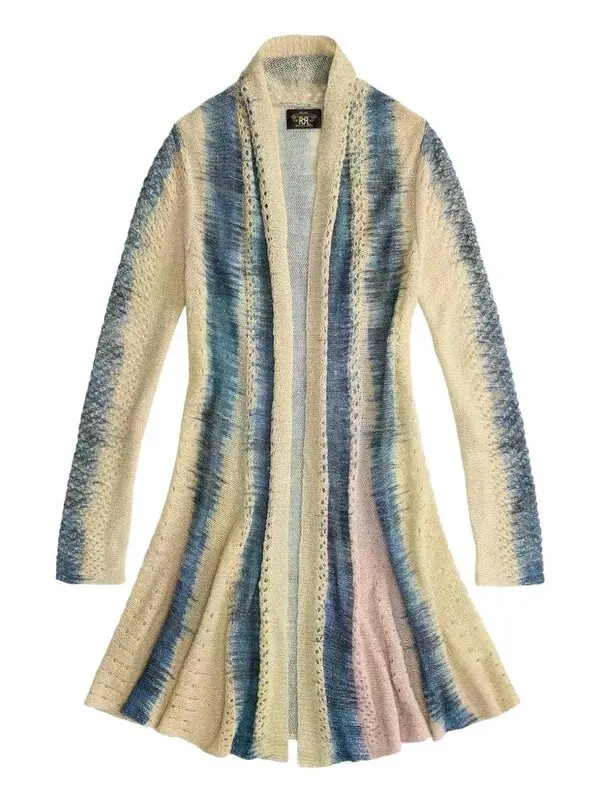 Ralph Lauren Space-dye Pointelle-knit Cardigan - Neutrals