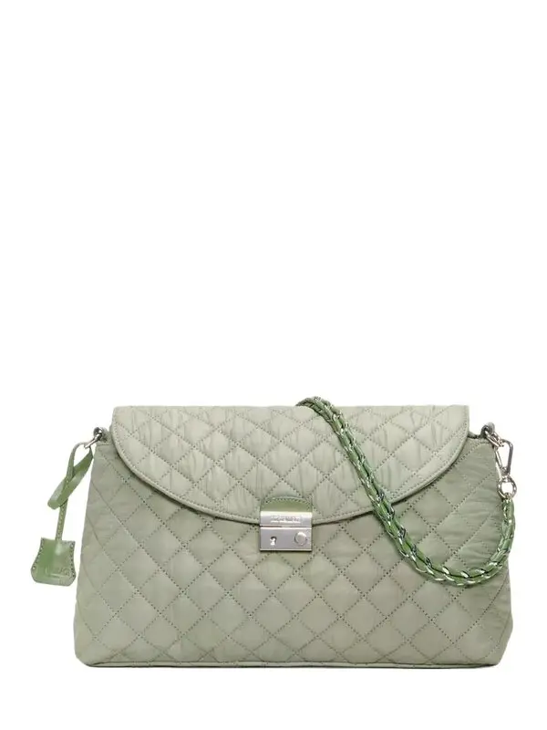 Mz Wallace Crosby Lock Quilted Shoulder Bag - Green