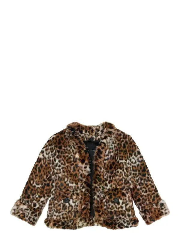 Marc Jacobs Faux-fur Leopard-print Jacket - Brown