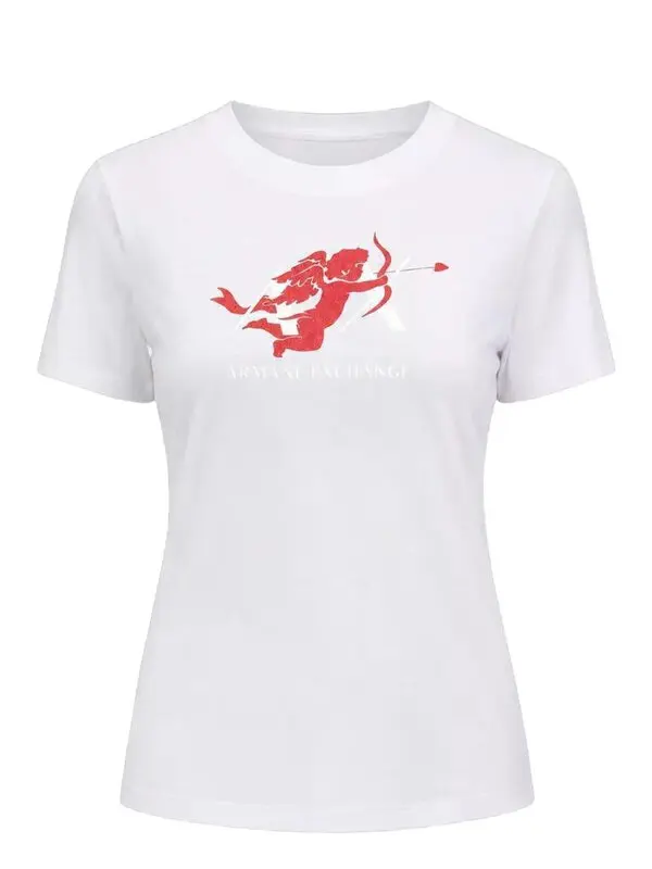 Armani Exchange Logo-print Cotton T-shirt - White