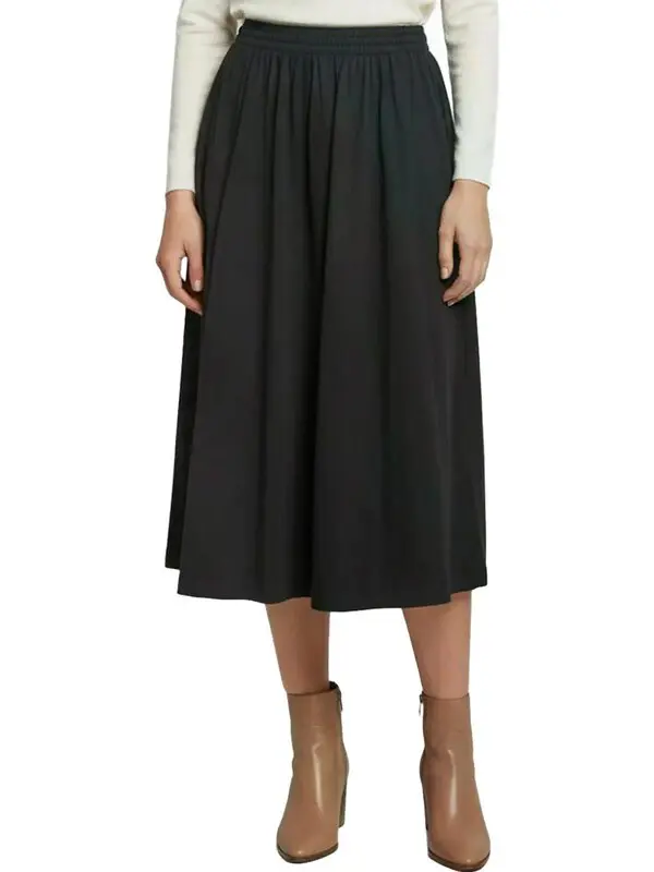 Balenciaga Distressed Midi Skirt - Black