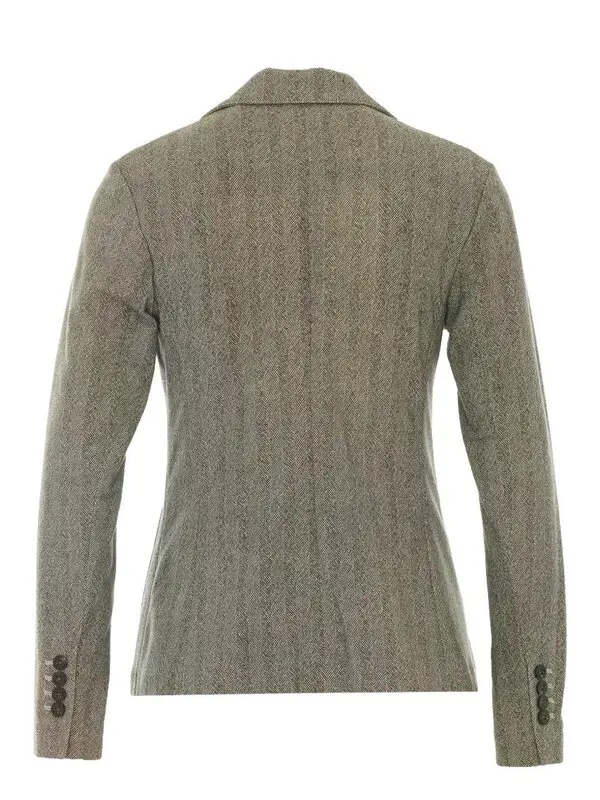 CIRCOLO 1901 Herringbone-pattern Blazer - Grey