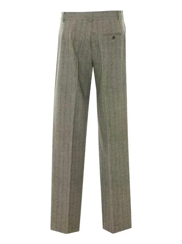 CIRCOLO 1901 Herringbone-pattern Tailored Trousers - Grey