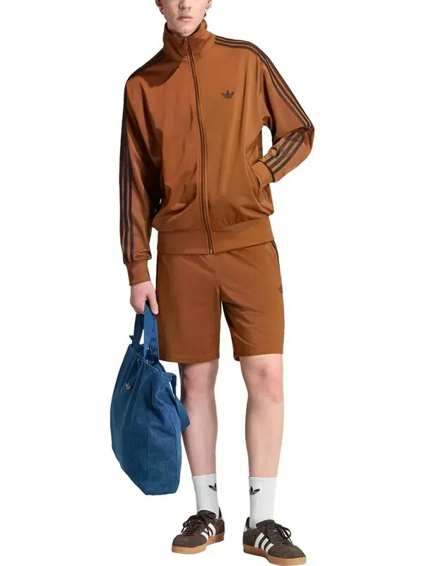 Adidas Firebird Side-stripe Shorts - Brown