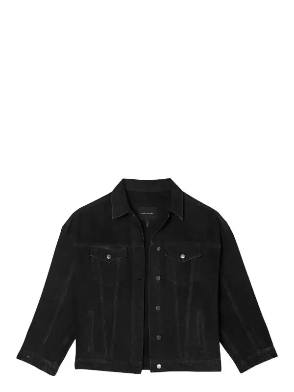 Marc Jacobs Oversized Bow Trucker Jacket - Black
