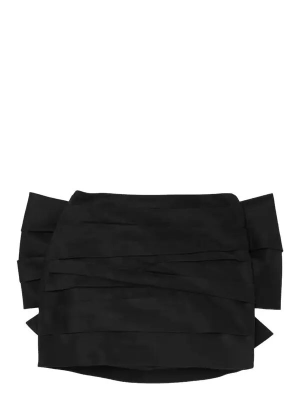 Marc Jacobs Bow Ruched Skirt - Black