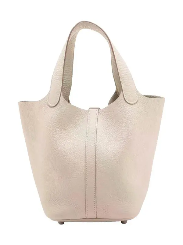 Hermès Clemence Picotin Lock Handbag - Brown