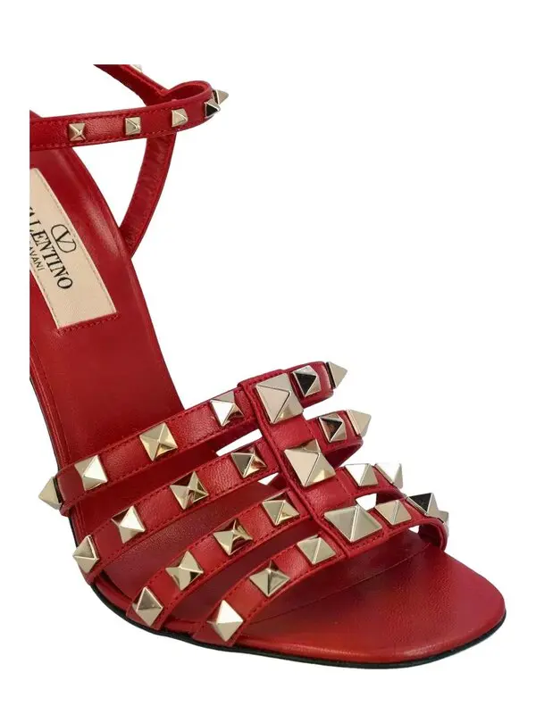 Valentino Garavani Rockstud Cage Sandals - Red