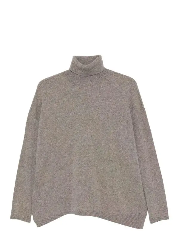 VANISE Roll-neck Cashmere Sweater - Brown