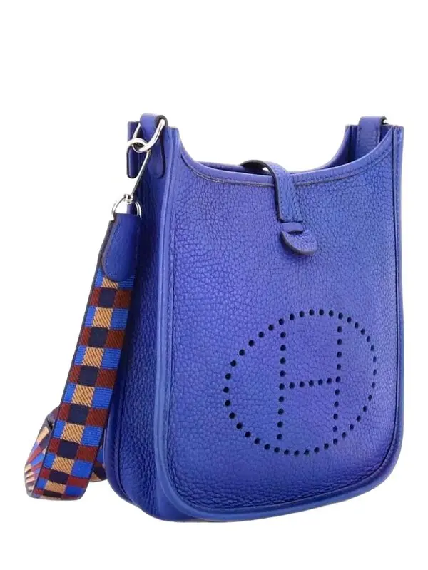 Hermès Evelyne Bag Gen Iii Clemence Tpm Crossbody Bag - Blue