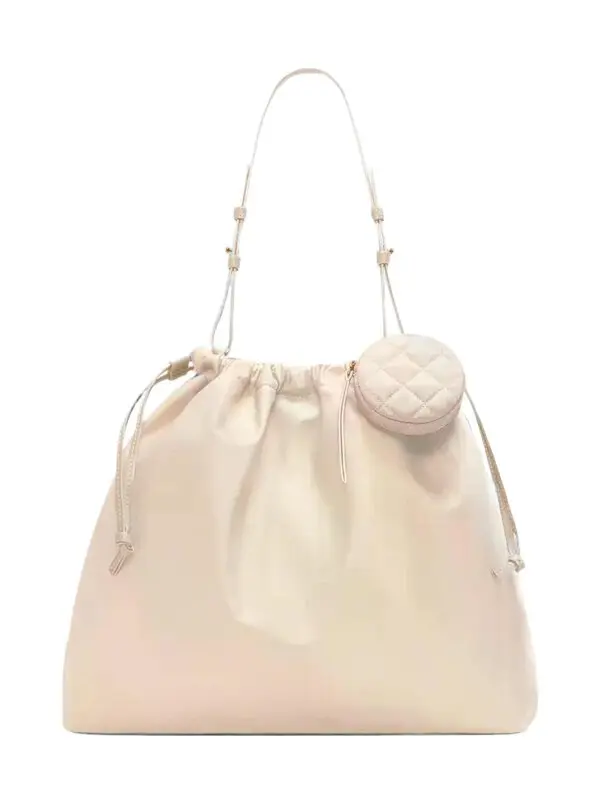 Mz Wallace Waverly Drawstring Shoulder Bag - Neutrals