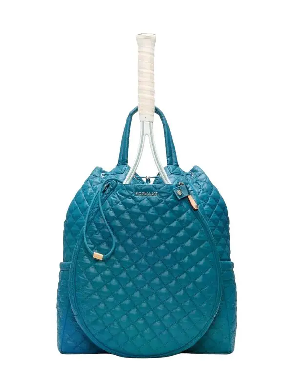 Mz Wallace Quilted Convertible Backpack - Blue