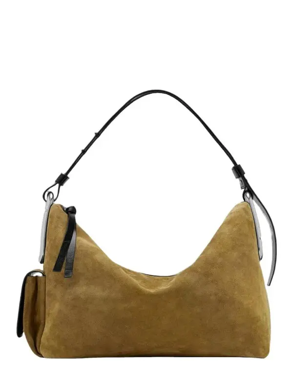 Marc Jacobs Scene Large Shoulder Bag In Suede - Neutrals