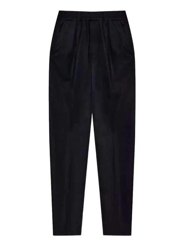Eleventy Elasticated Waistband Pleated Trousers - Blue