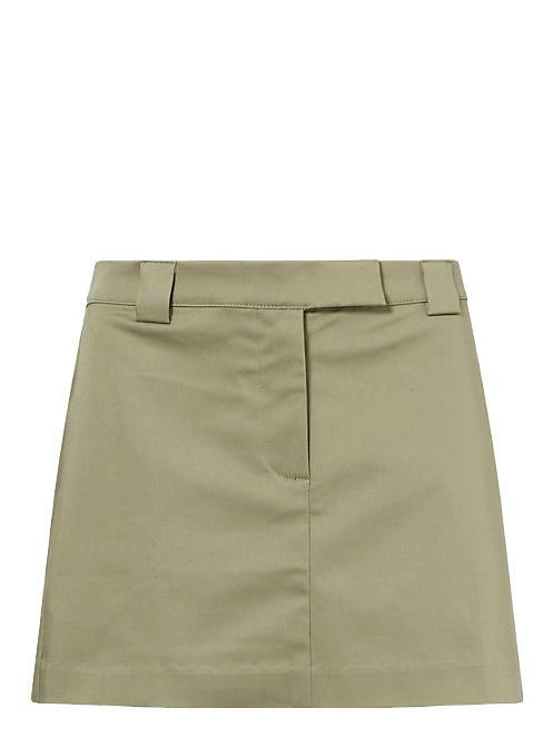 REFORMATION Romee Welt-pocket Cotton Mini Skirt - Aloe Vera