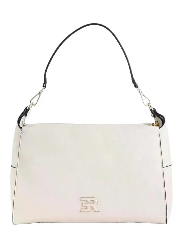 Ermanno Scervino Logo-plaque Pebbled Tote Bag - Neutrals