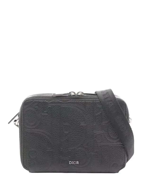 Dior Gravity Leather Pouch Cross Body Bag - Black