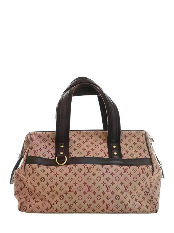 LOUIS VUITTON Monogram Mini Lin Josephine Gm Handbag - Red