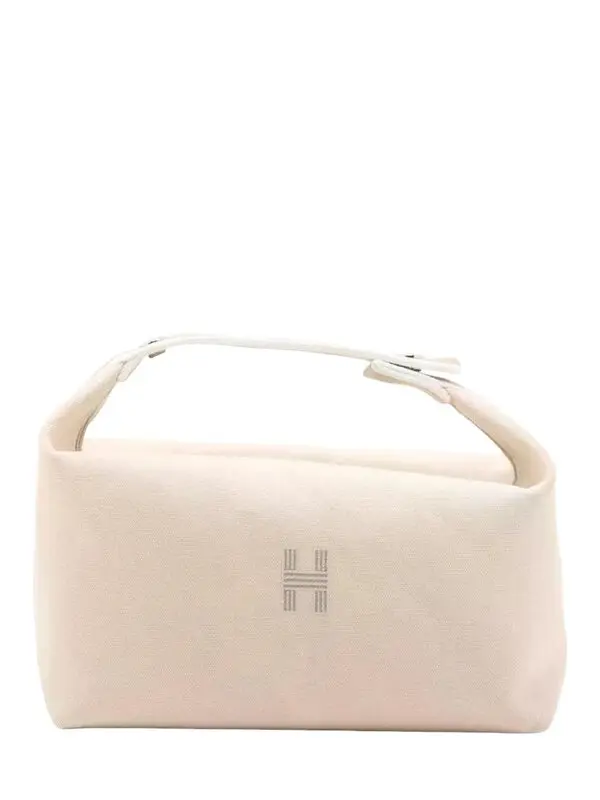 Hermès Large Toile Bride A Brac Case Vanity Bag - Neutrals