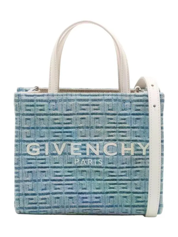 Givenchy Mini Denim Bond Satchel - Blue