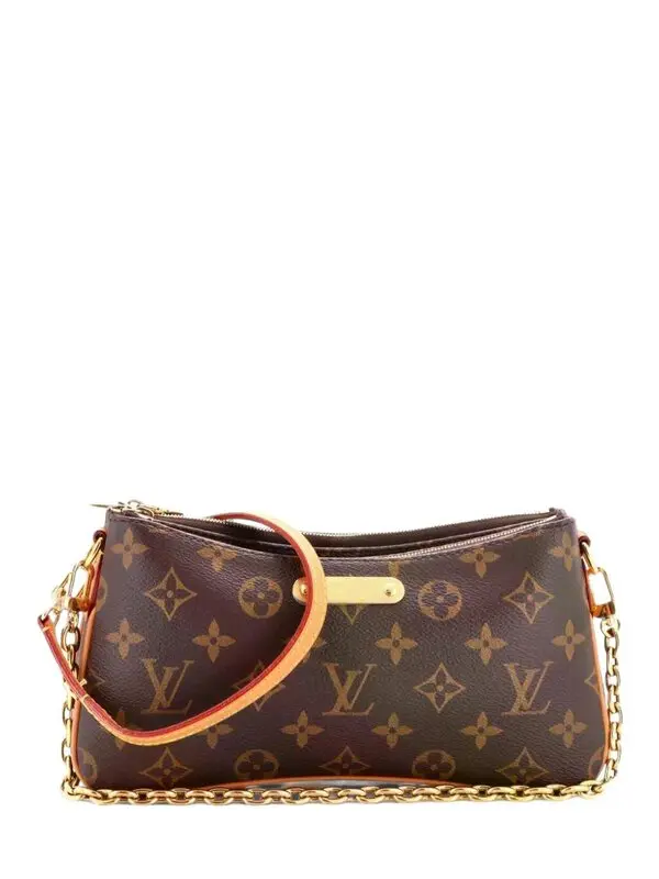 LOUIS VUITTON Liv Pochette Monogram Canvas Cross Body Bag - Brown