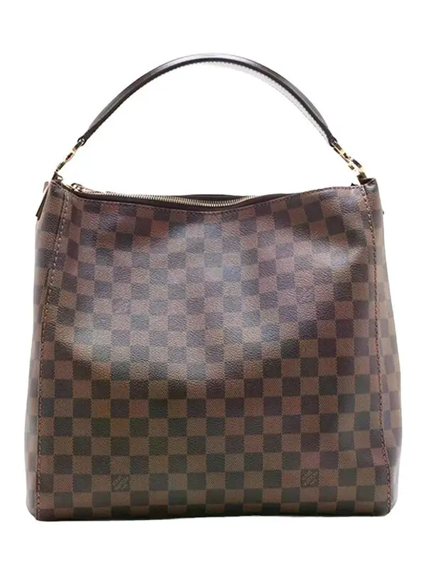 LOUIS VUITTON 2014 Damier Ebene Portobello Pm Shoulder Bag - Brown
