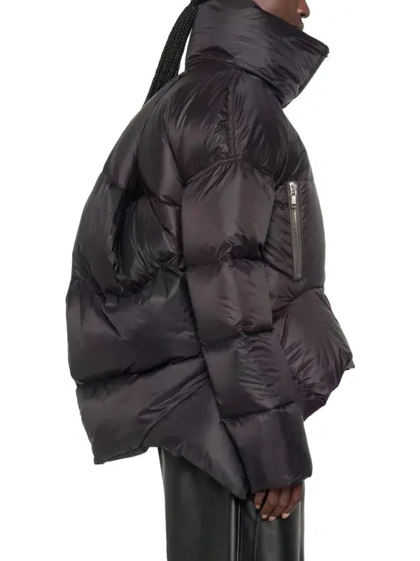 Rick Owens Quilted High-neck Jacket - Black