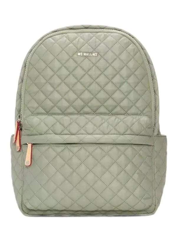 Mz Wallace Quilted Backpack - Green