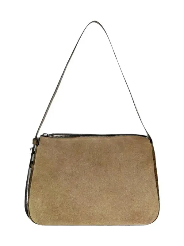 Tory Burch Romy Suede Shoulder Bag - Brown