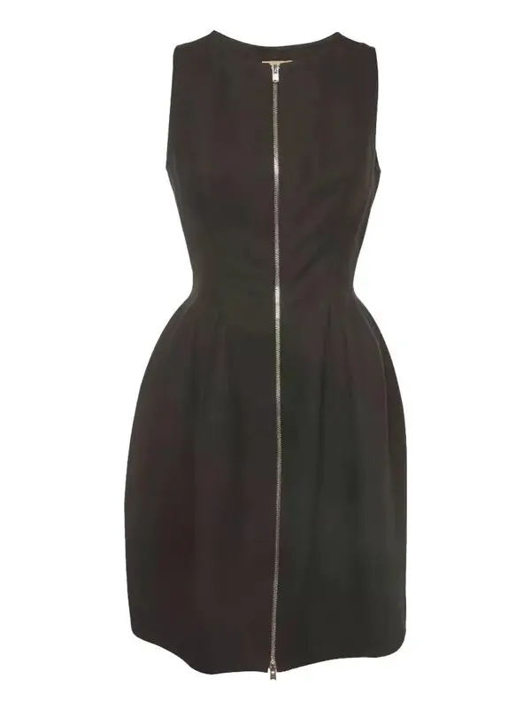 Alaïa Zipper Fit-and-flare Mini Dress - Black
