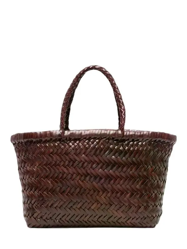 Dragon Diffusion Mini Flat Gora Bruciato Bag - Brown