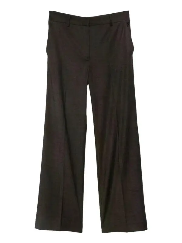 Antonelli Firenze Robinia Pressed-crease Wide-leg Trousers - Brown