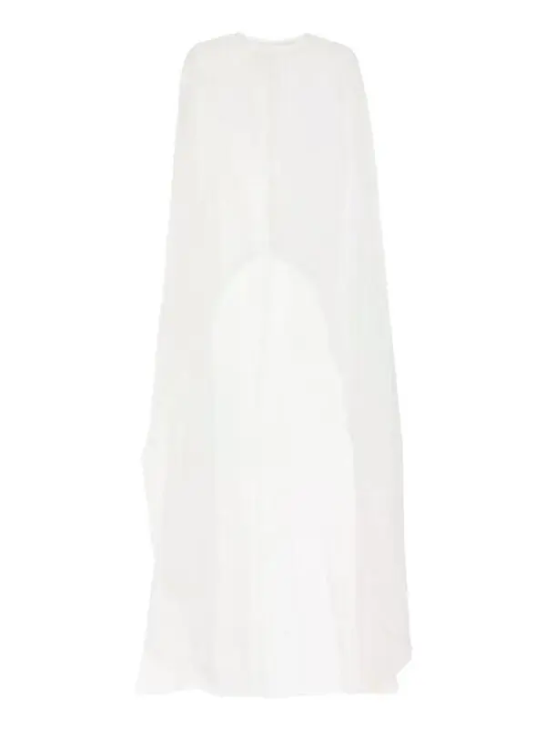 ISABEL SANCHIS Organza High-low Cape - Neutrals