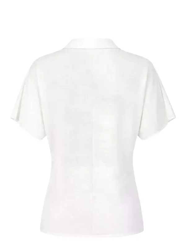 MEIMEIJ Batwing-sleeve Polo Shirt - White