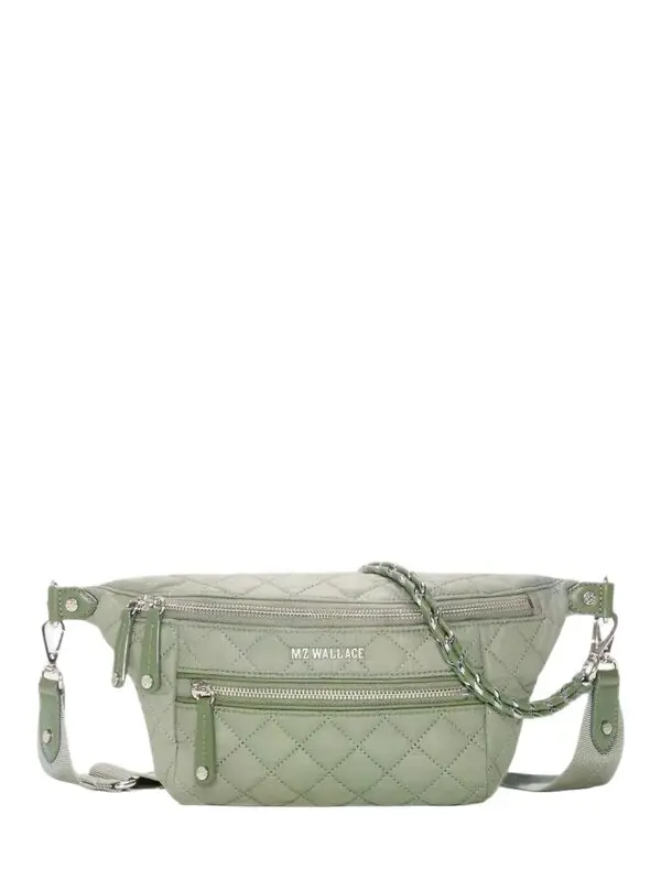Mz Wallace Crosby Quilted Crossbody Bag - Green