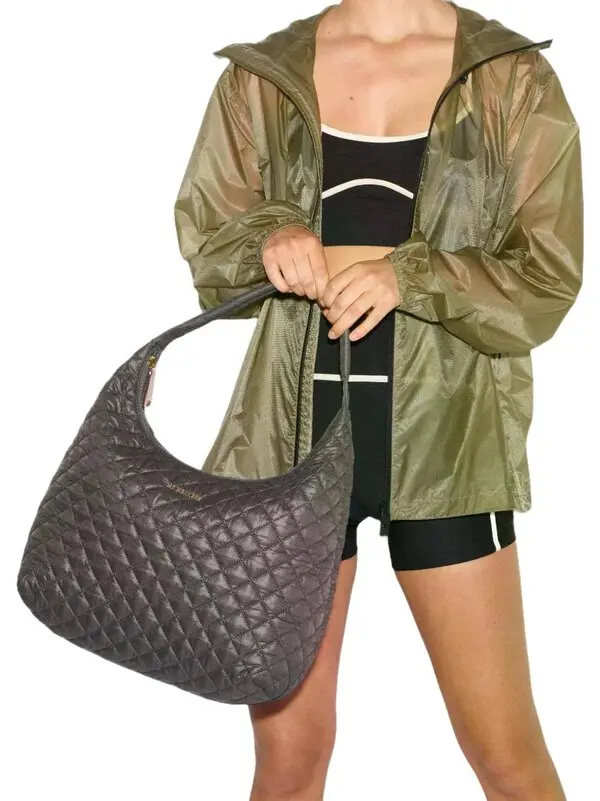 Mz Wallace Large Metro Quilted Tote Bag - Grey