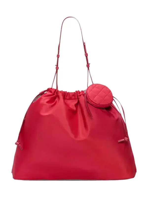 Mz Wallace Waverly Drawstring Bucket Bag - Red