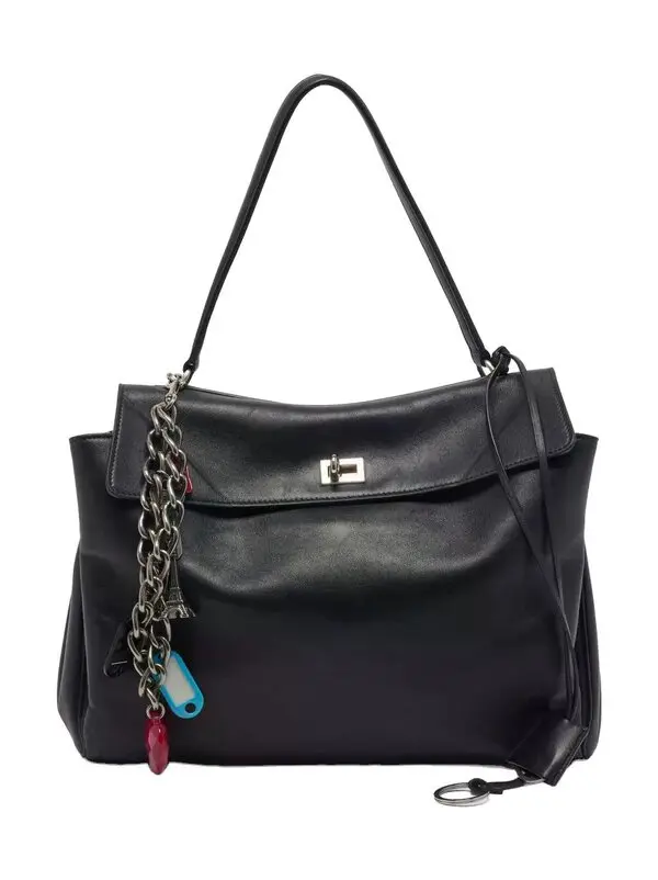 Balenciaga Medium Rodeo Twist-lock Tote Bag - Black