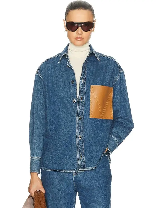 Bottega Veneta Denim Shirt - Mid Blue